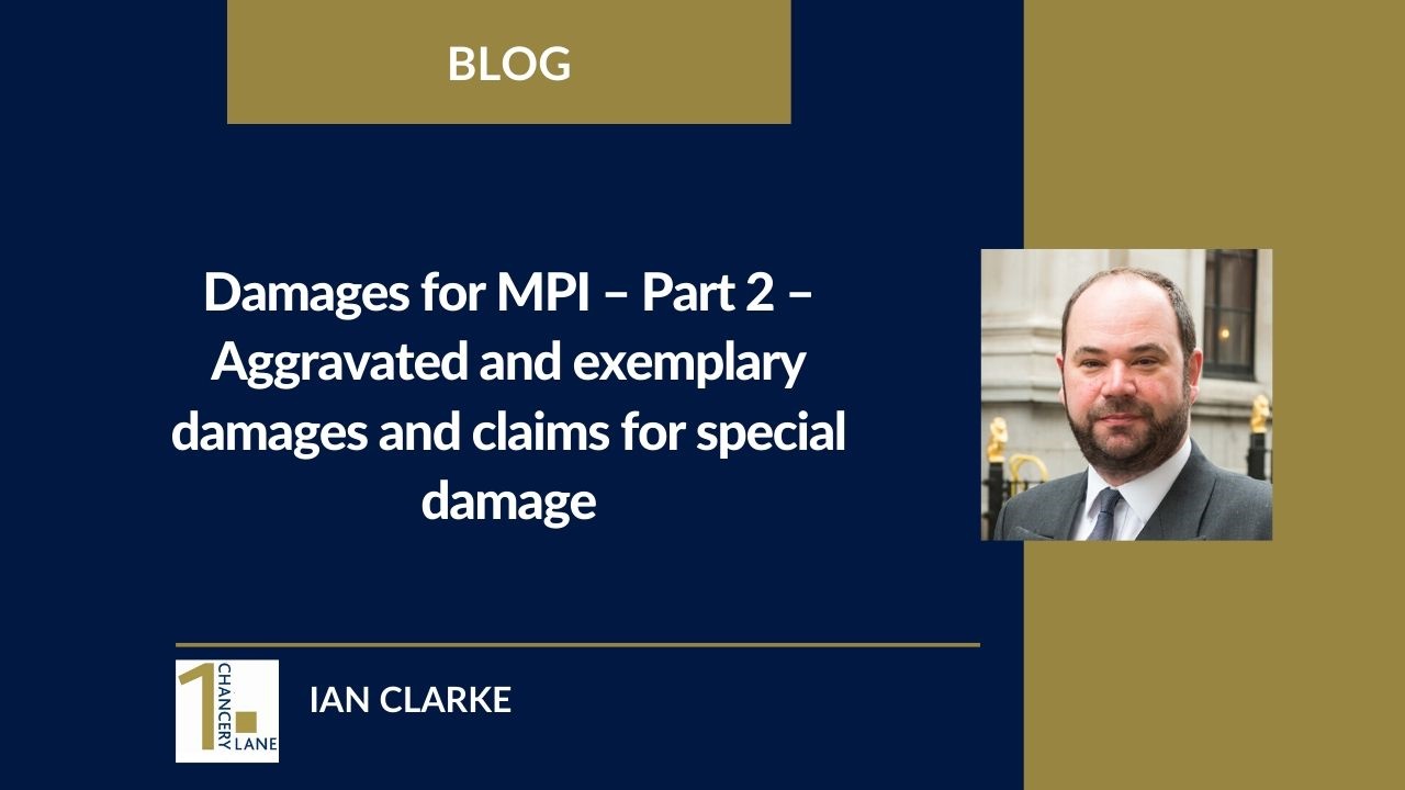 Damages for MPI – Part 2 – Aggravated and exemplary damages and claims ...