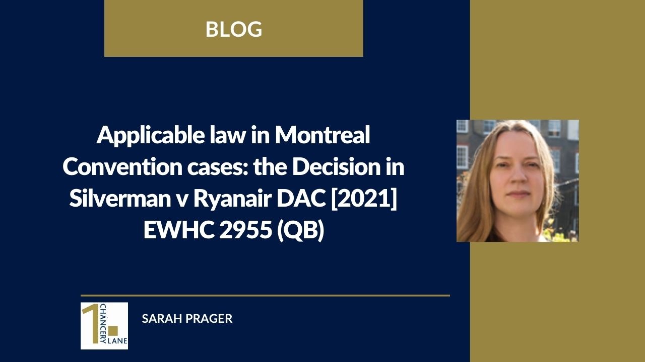 Applicable law in Montreal Convention cases: the Decision in Silverman ...