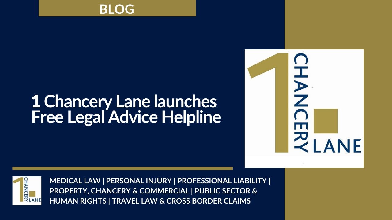 1 Chancery Lane launches its free Legal Advice Helpline for legal ...