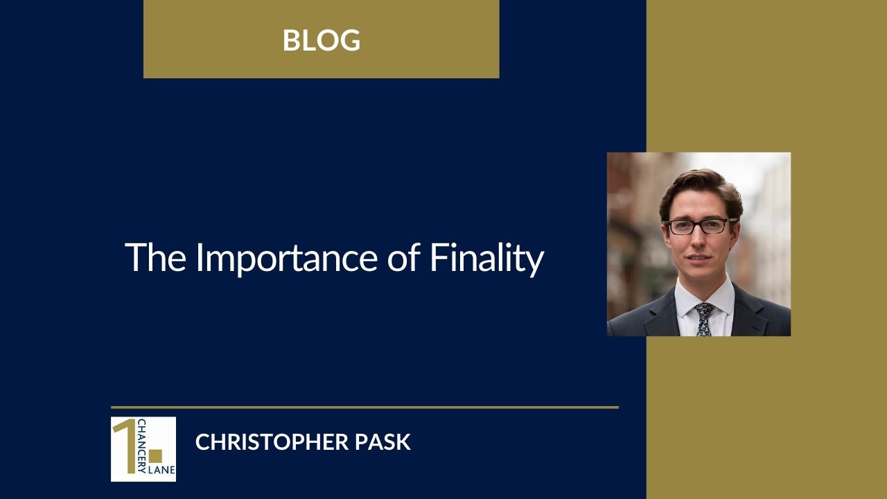 The Importance of Finality - Deka Chambers