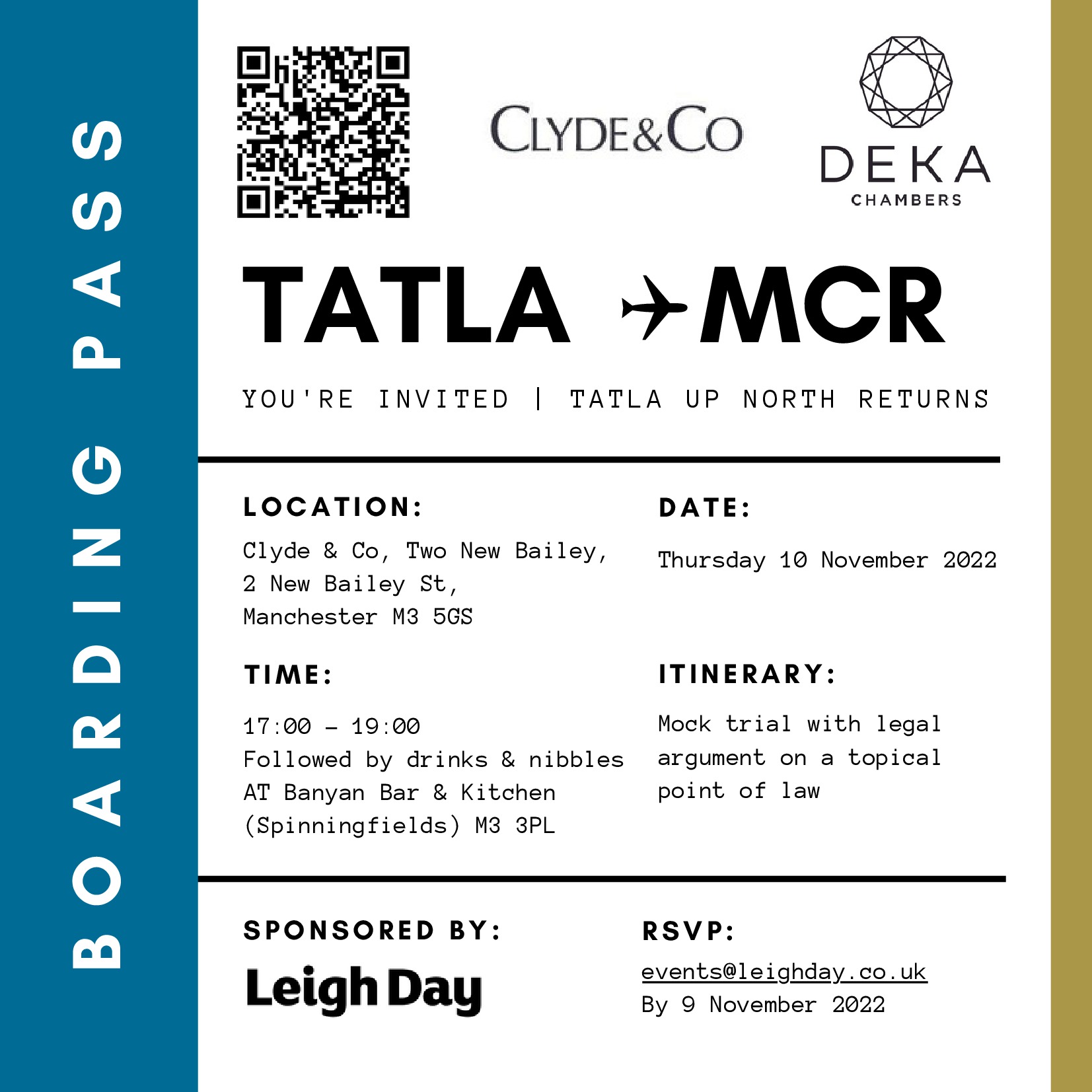 TATLA Event: TATLA Up North Returns - Deka Chambers - Barristers Chambers