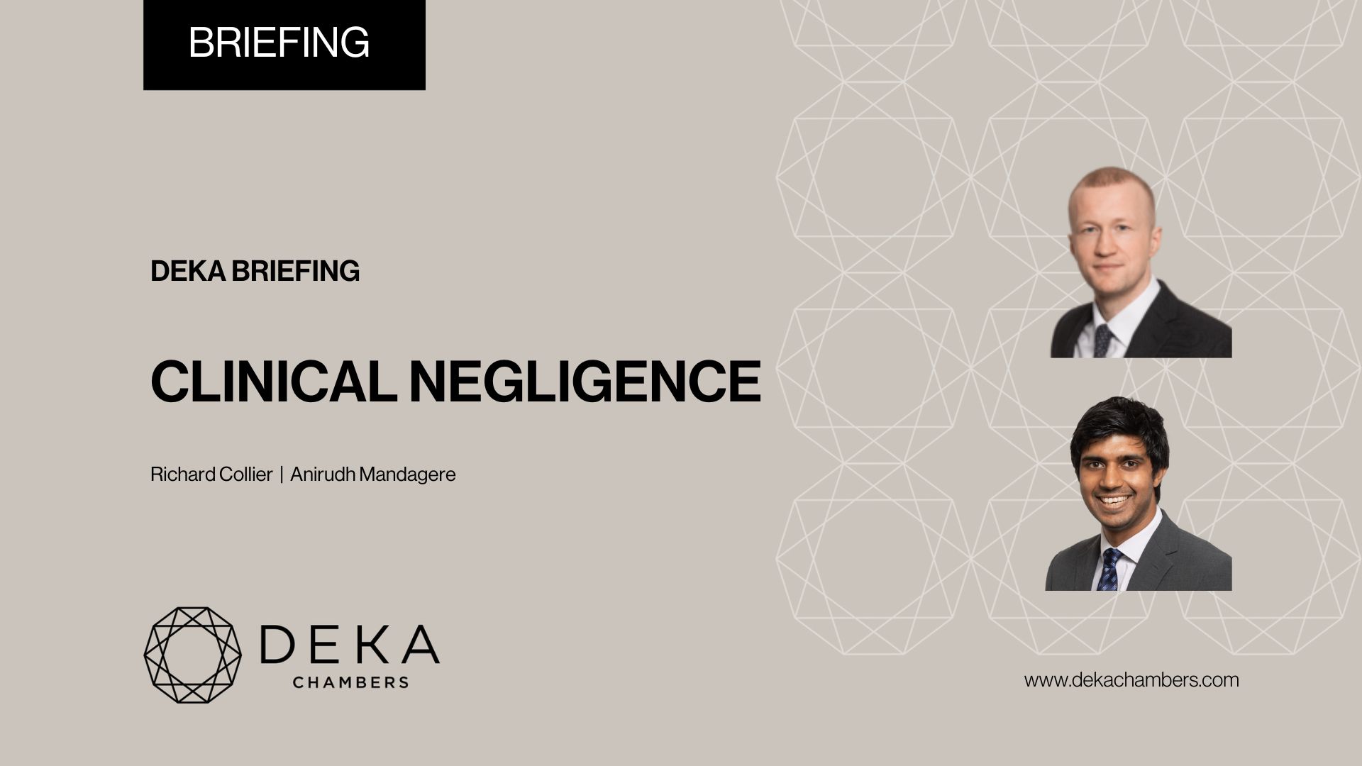 Clinical Negligence Briefing: April 2024 - Deka Chambers - Barristers Chambers