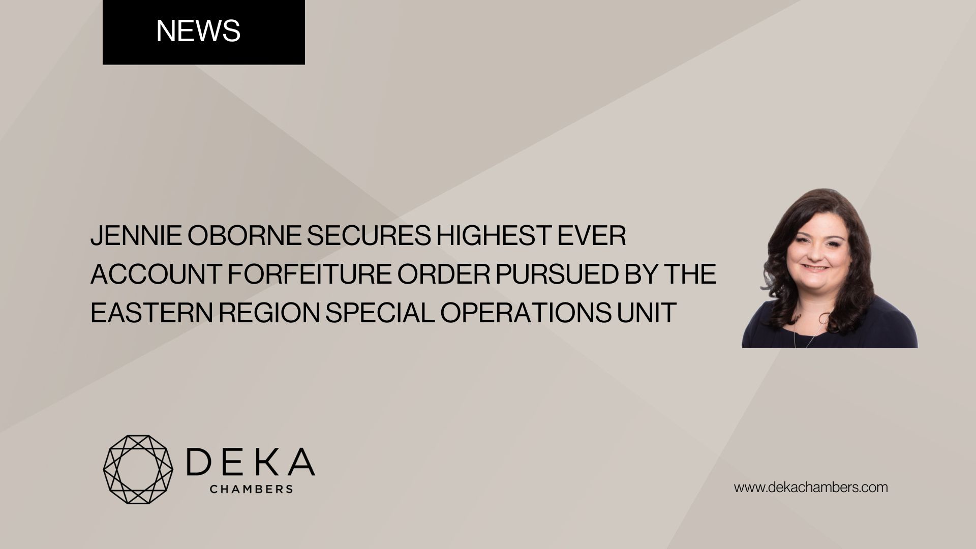 Jennie Oborne secures highest ever account forfeiture order pursued by ...